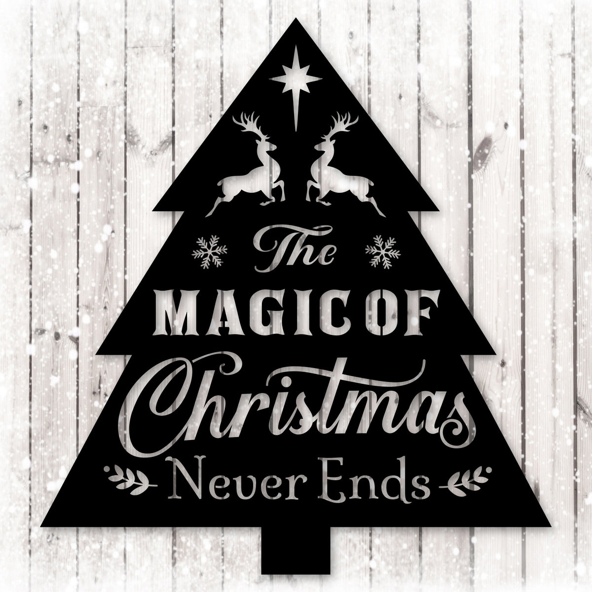 The Magic of Christmas Metal Wall Decor | K&S Design Elements