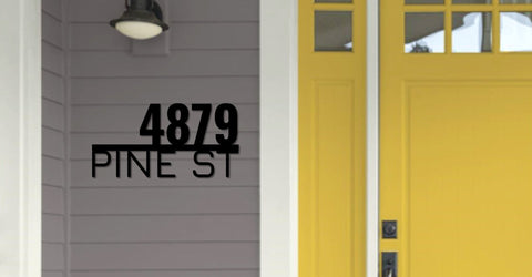 K&S Design Elements | Custom Metal Address Signs | Made in the USA | K ...