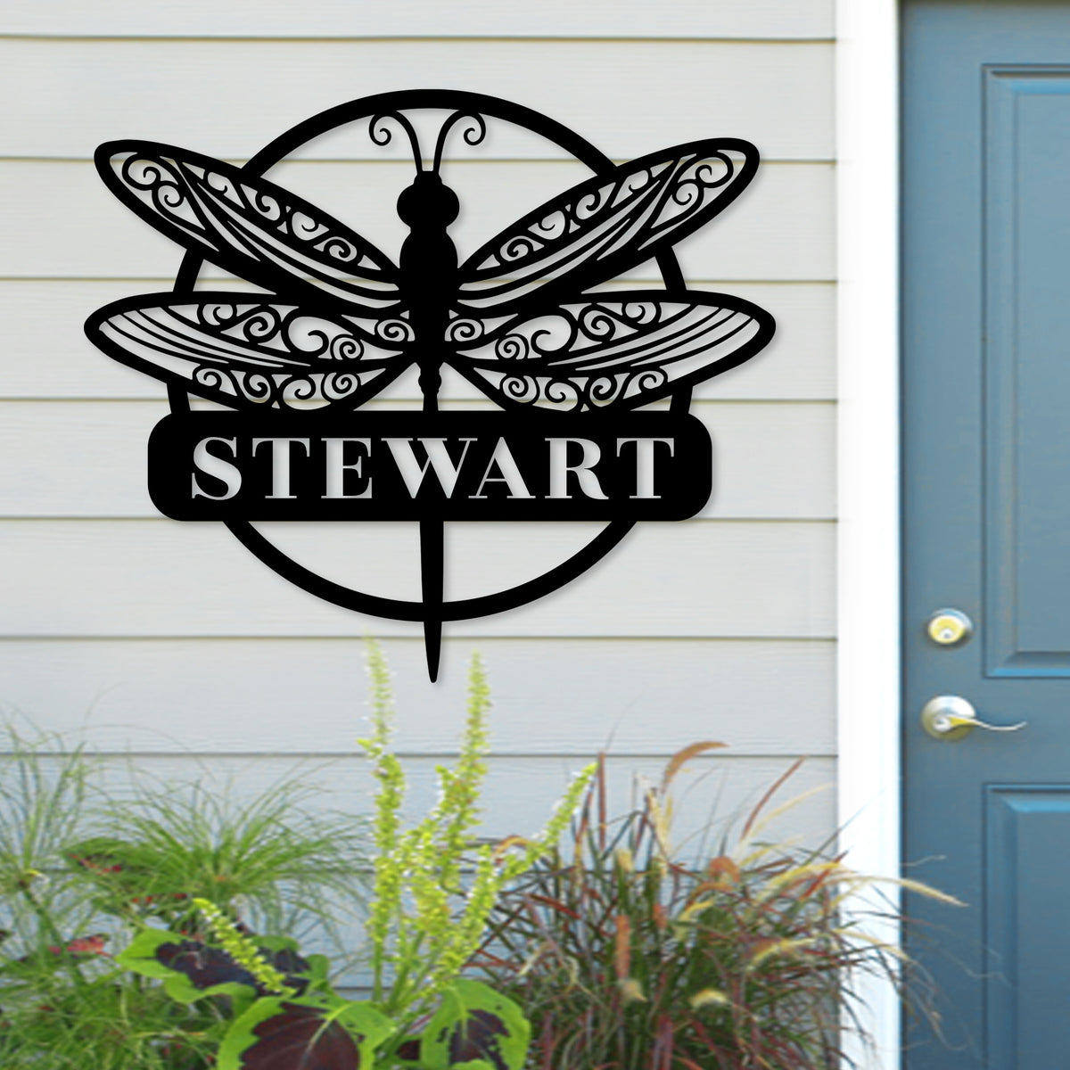 Custom Dragonfly Sign | Personalized Metal Art | Home & Garden Decor ...