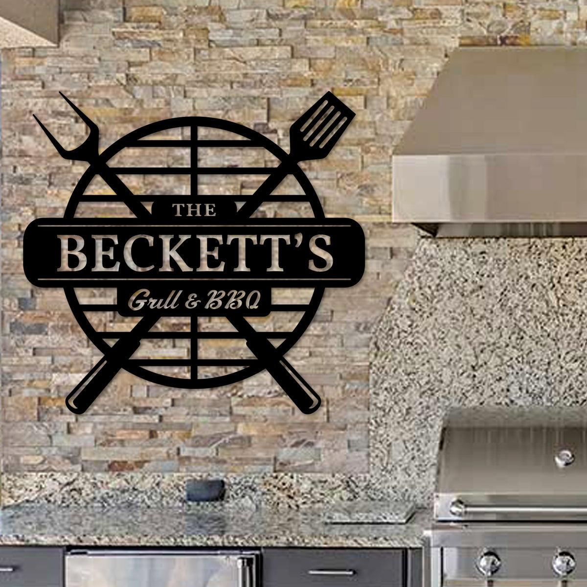 Custom Grill and Barbecue Sign | Personalized Metal Art | Made In USA ...