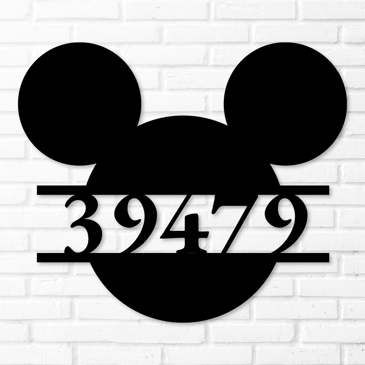 Mickey Mouse Address Sign | Metal Art & Disney Decor | USA Made | K&S ...