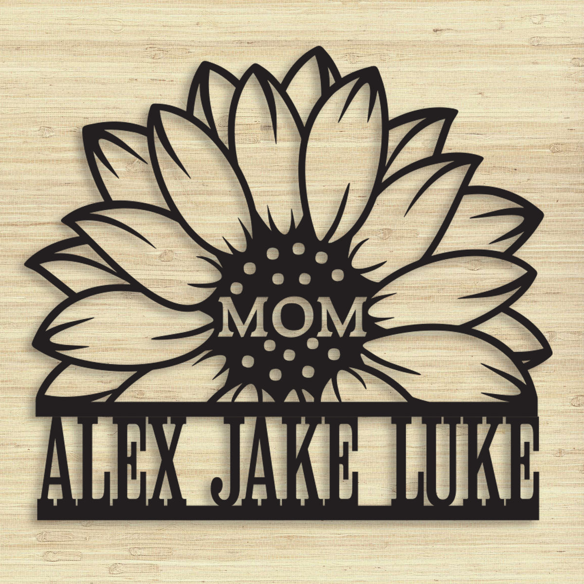 Custom Sunflower Metal Sign | Monograms | Garden Art & Home Decor | K&S ...