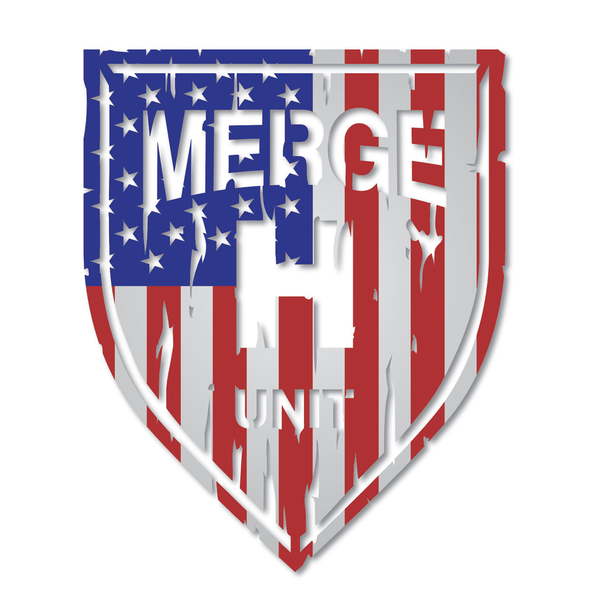 Merge H Unit American Flag Wall Art | Metal Military Decor | USA Made ...