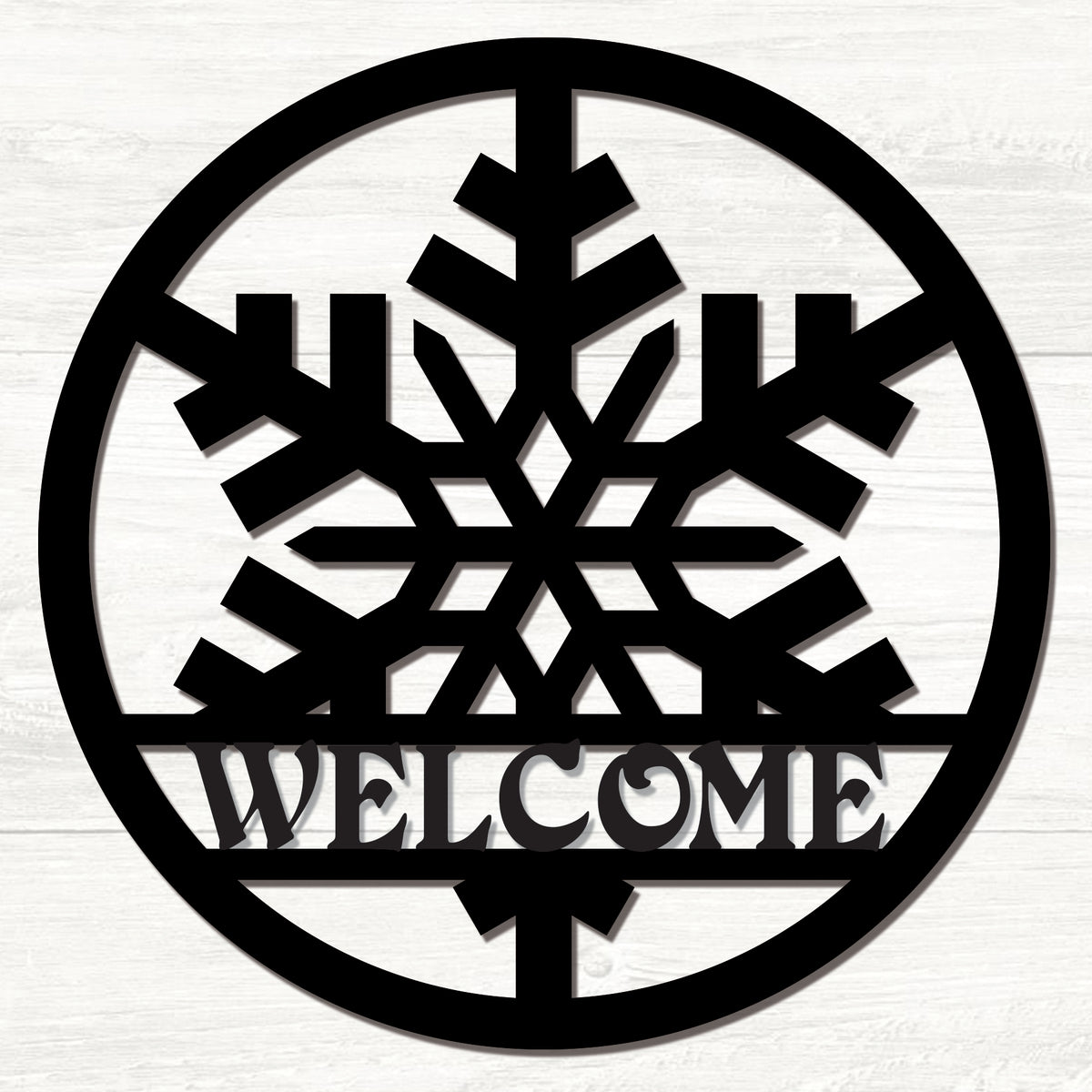 Welcome Snowflake Metal Wall Decor | K&S Design Elements