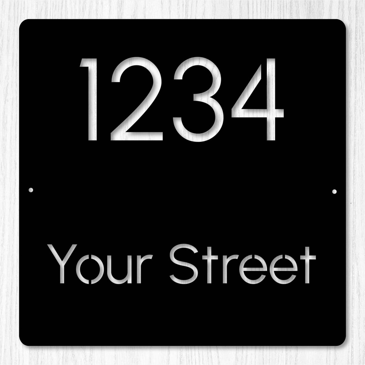 Custom Metal Address Plate For Business Or Home | Made in the USA | K&S ...