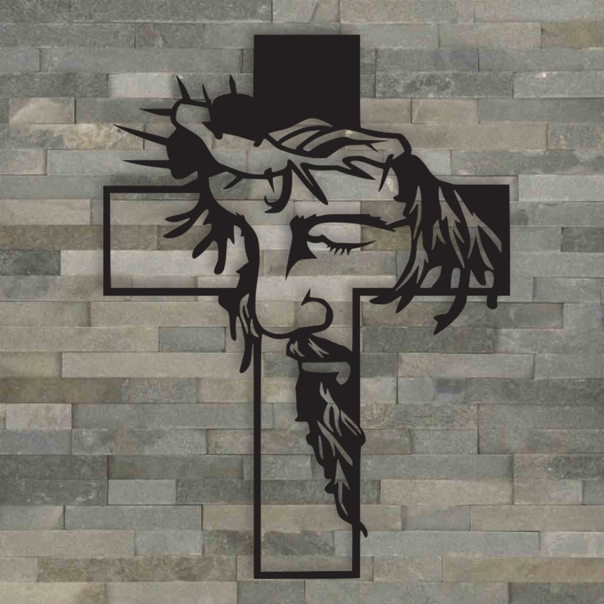 Jesus Cross Metal Wall Decor | K&S Design Elements