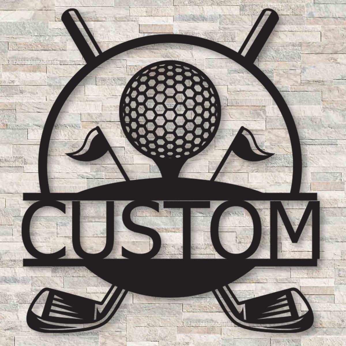 Custom Golf Decor | Metal Wall Art | Golf Monogram | K&S Design Elements