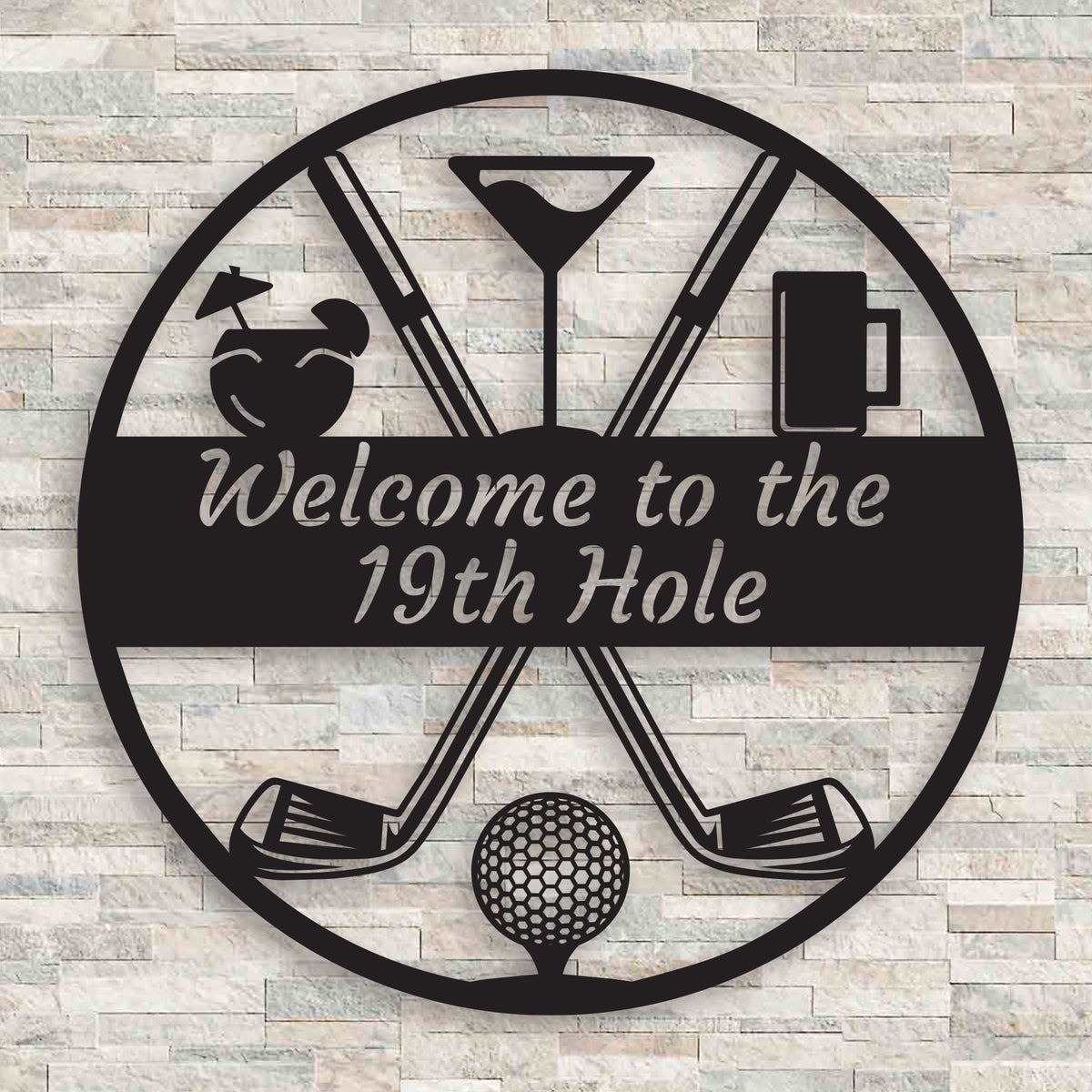 Metal Golf Decor | 19th Hole Wall Art | Made In The USA | K&S Design ...