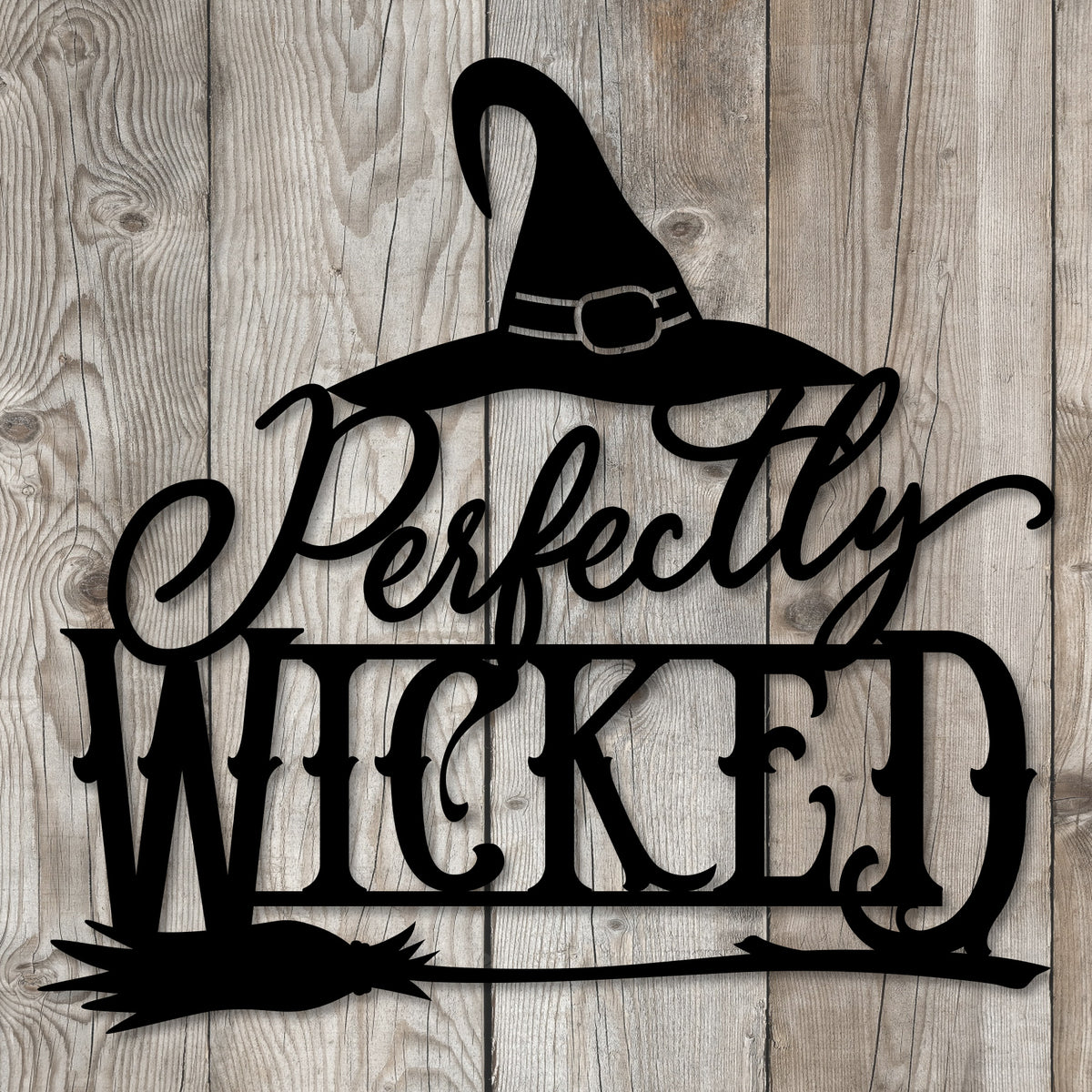 Perfectly Wicked Metal Wall Art | Halloween Decor | Made In The USA | K ...