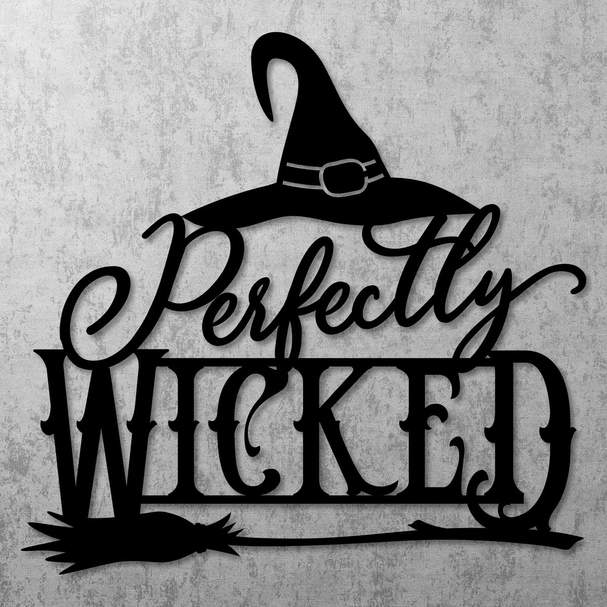 Perfectly Wicked Metal Wall Art | Halloween Decor | Made In The USA | K ...