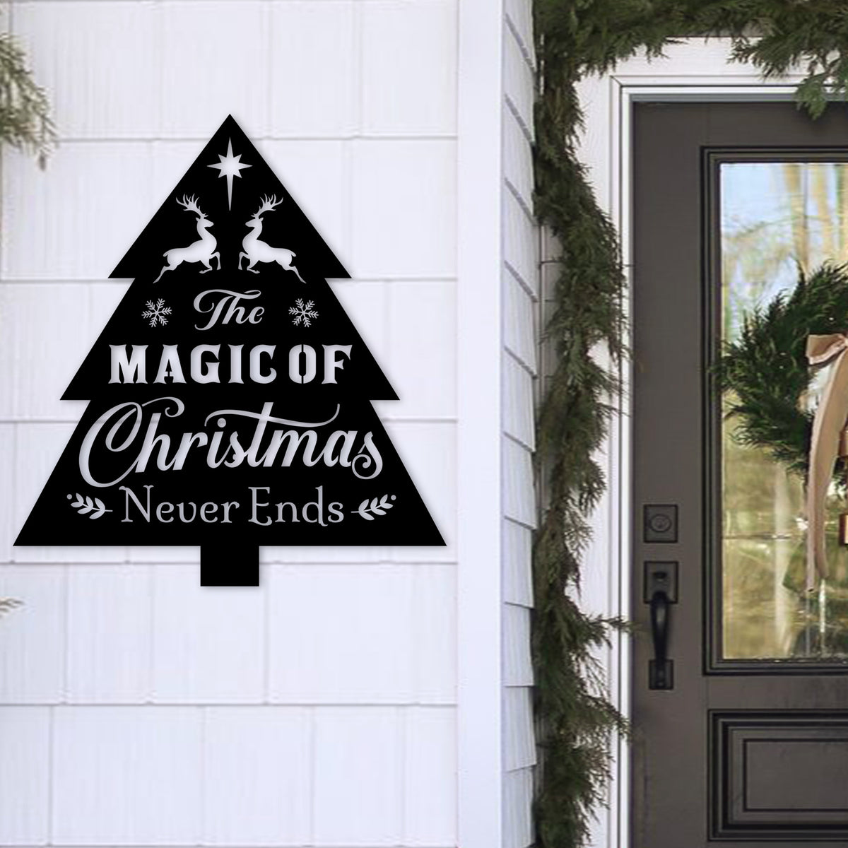 The Magic of Christmas Metal Wall Decor | K&S Design Elements