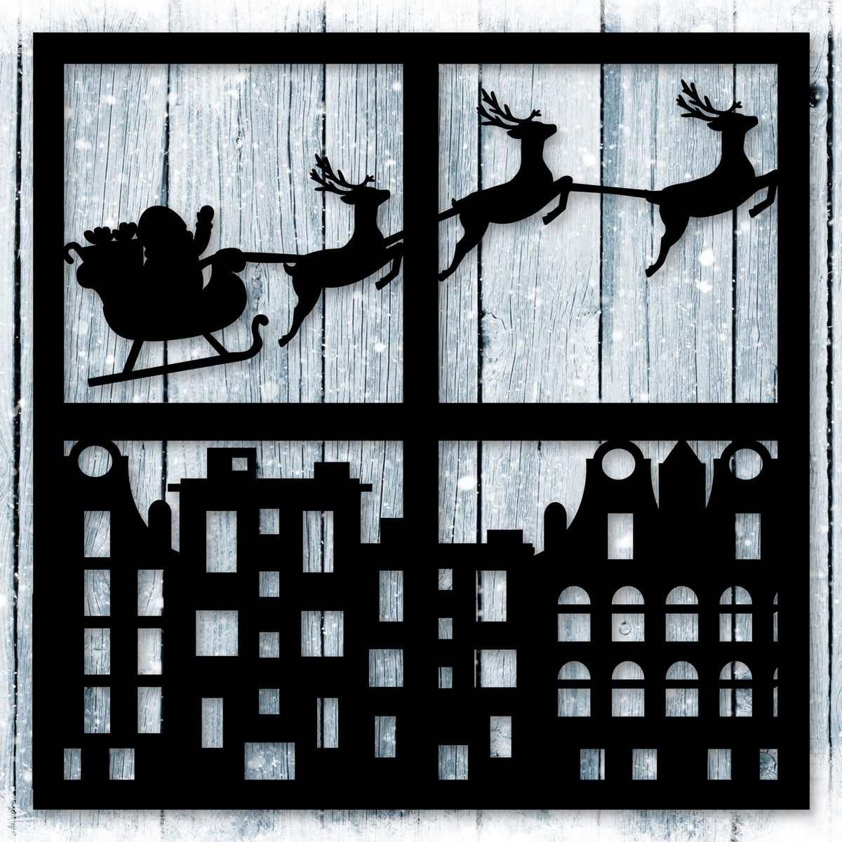 Christmas Window Scene 2 | K&S Design Elements