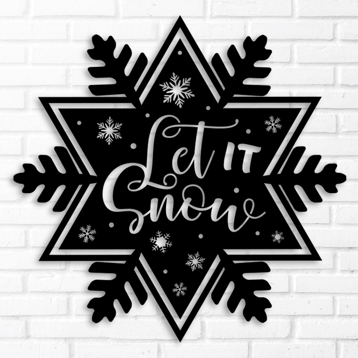 Let It Snow Snowflake 2 | K&S Design Elements