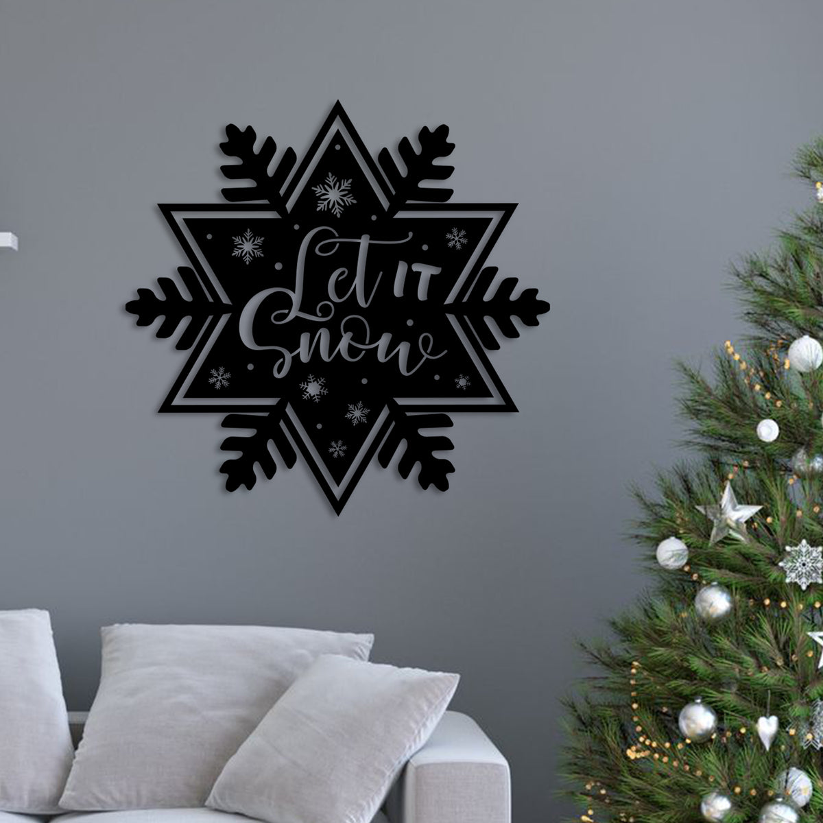 Let It Snow Snowflake 2 | K&S Design Elements