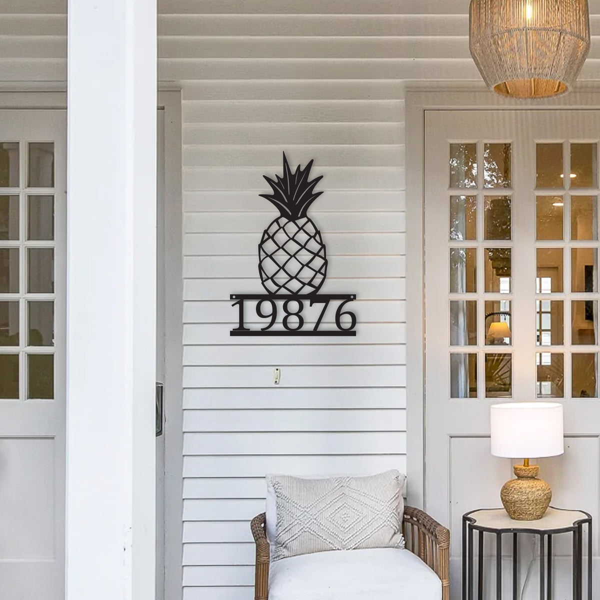 Pineapple Metal Address Plate | K&S Design Elements