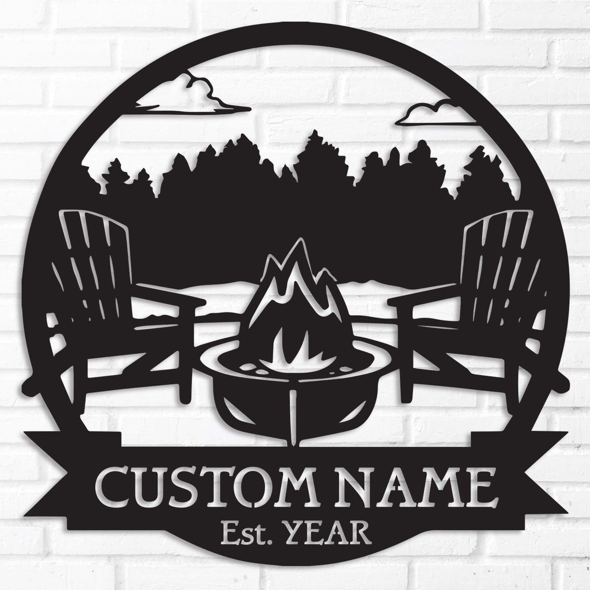 Custom Bonfire Sign | Campfire Metal Art & Decor | Made in the USA | K ...