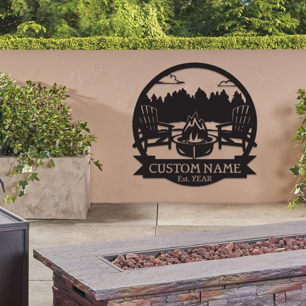 Custom Bonfire Sign | Campfire Metal Art & Decor | Made in the USA | K ...