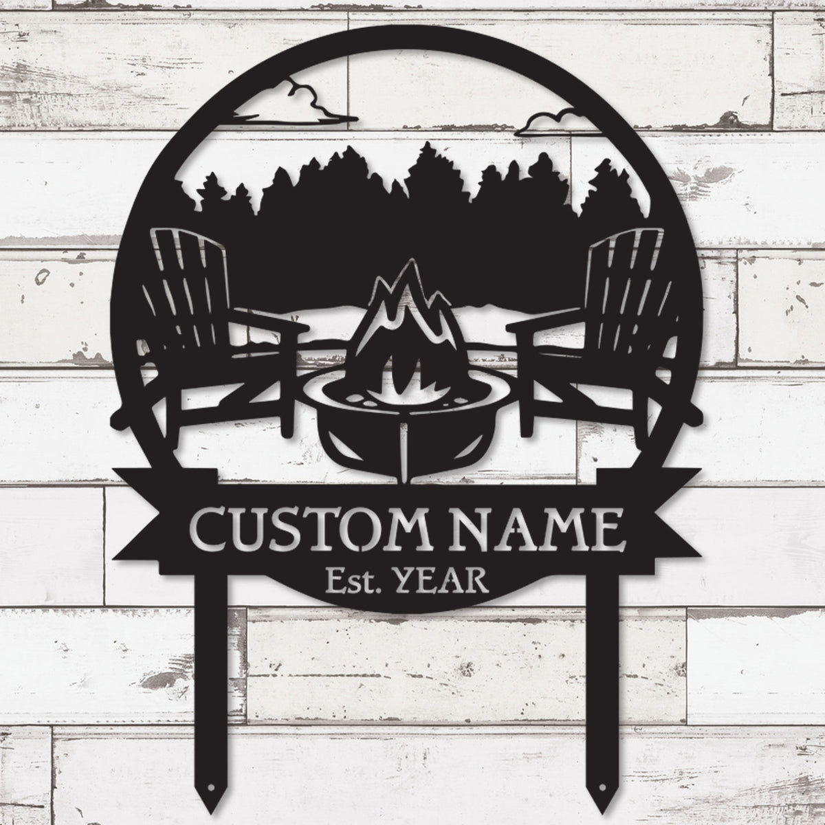 Custom Campfire Sign | Metal Art & Garden Decor Made in the USA | K&S ...
