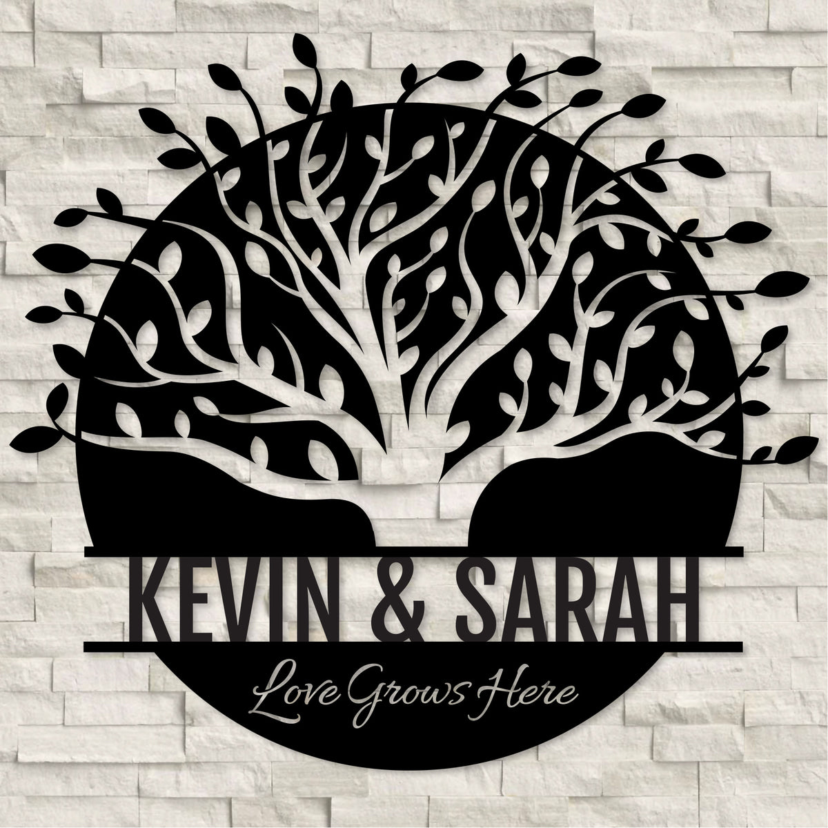 Custom Family Tree | Metal Wall Art & Home Decor | Personalized Gifts ...