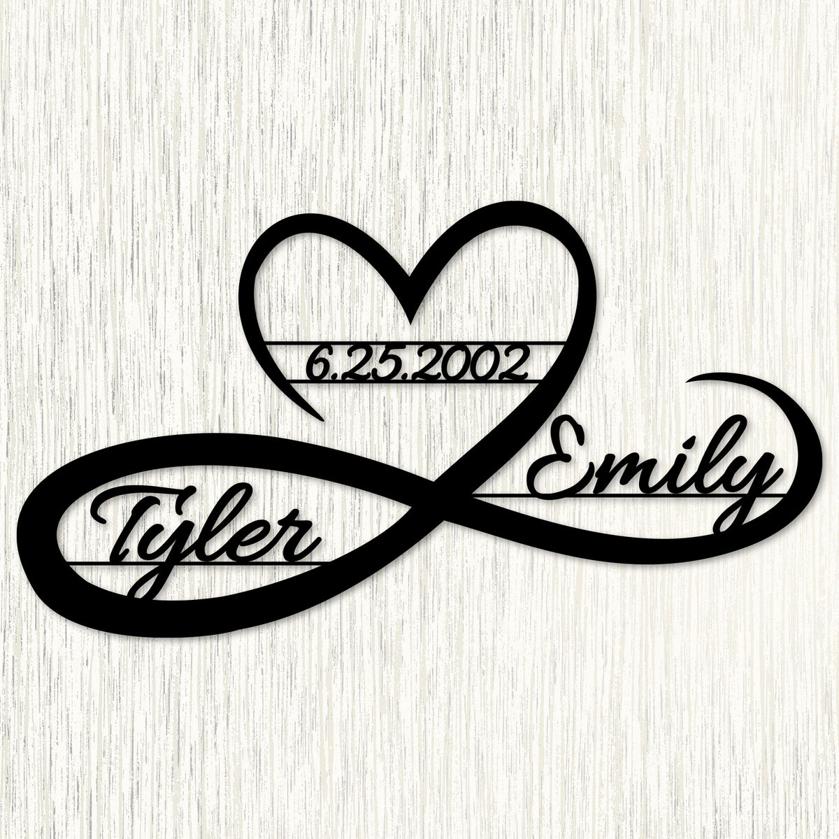 Custom Heart Infinity Sign | Wedding & Anniversary Gifts | Wall Art | K ...