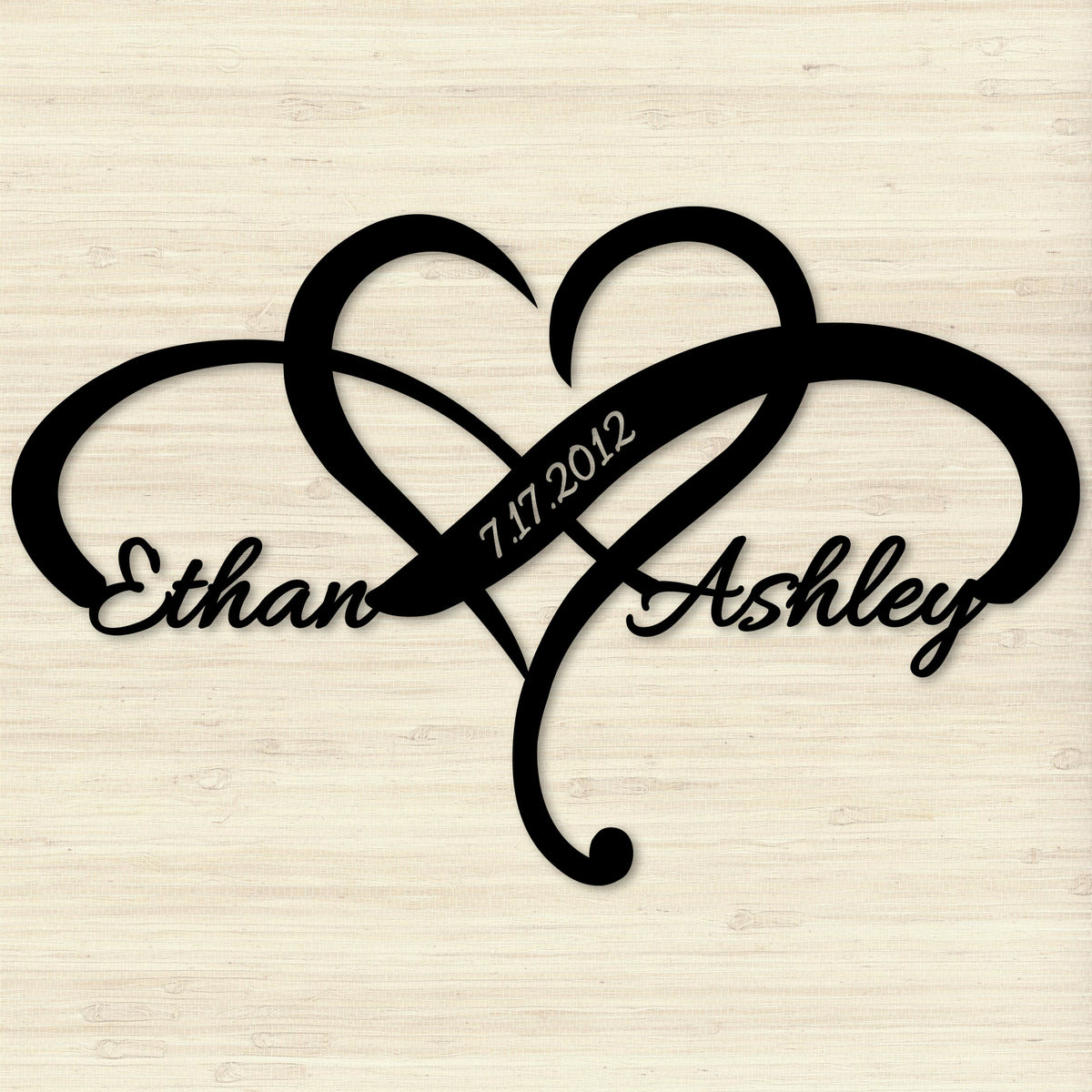 Custom Heart Infinity Sign | Personalized Couple Gifts | Home Decor | K ...