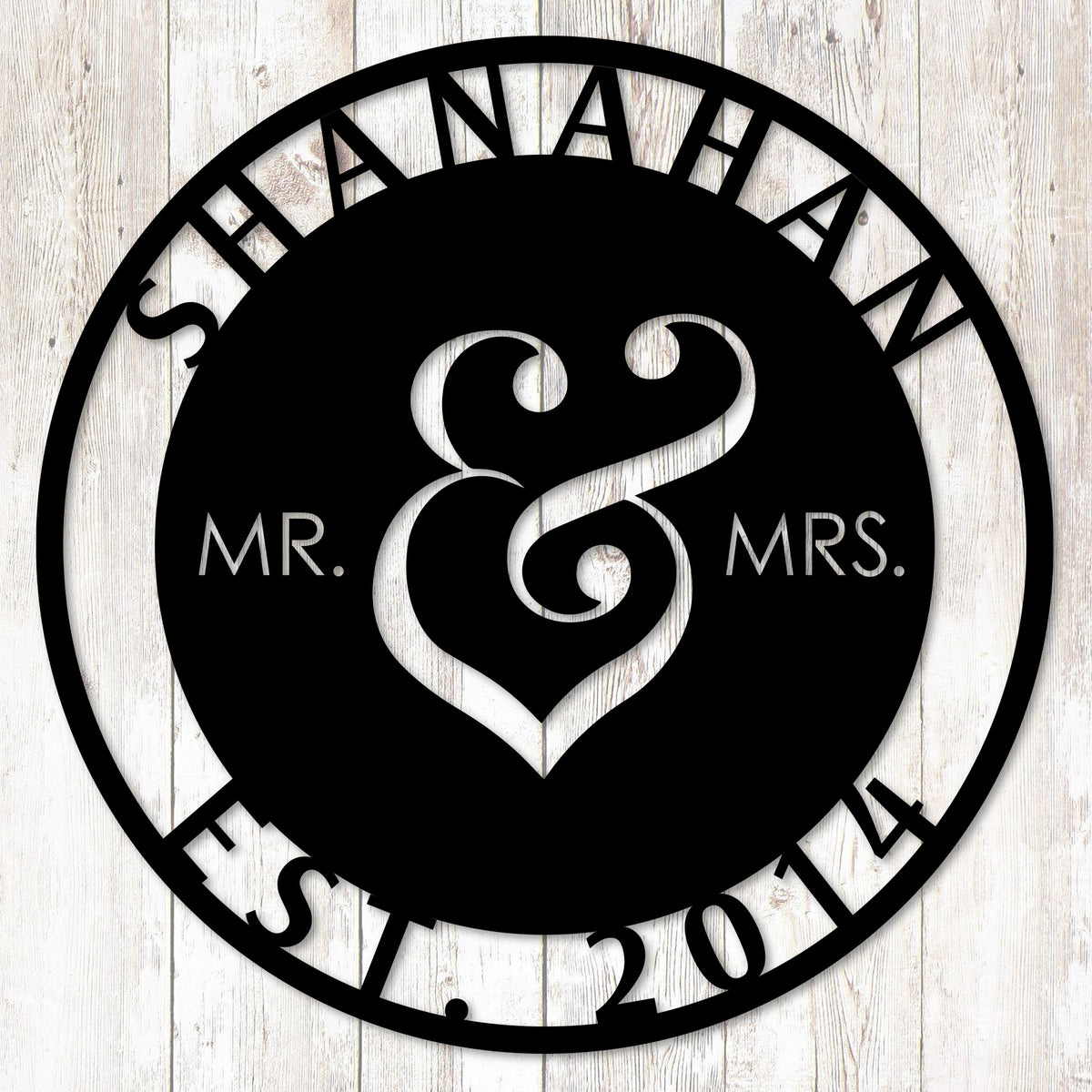 K&S Design Elements | Personalized Mr. & Mrs. Monogram | Made in the ...
