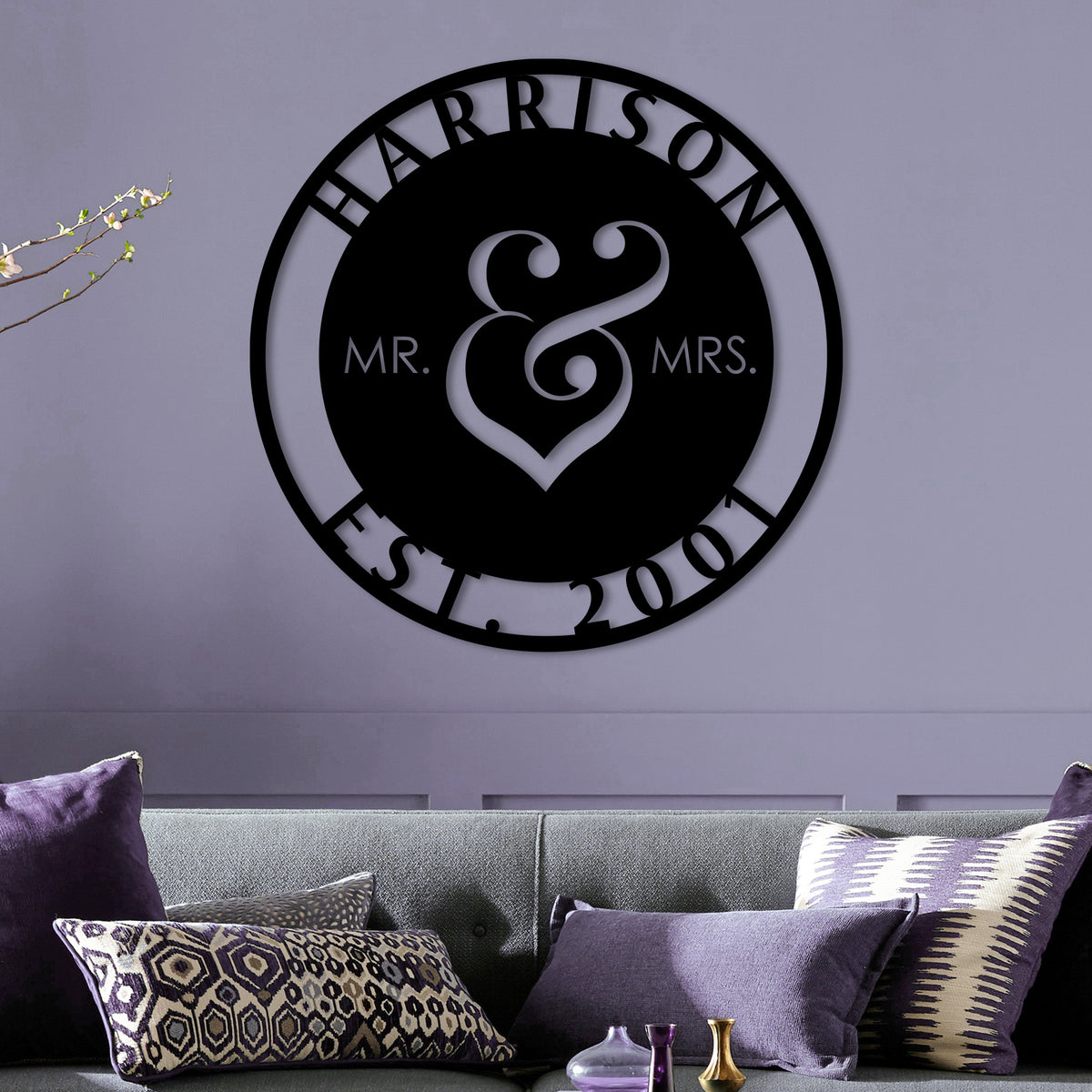 K&S Design Elements | Personalized Mr. & Mrs. Monogram | Made in the ...