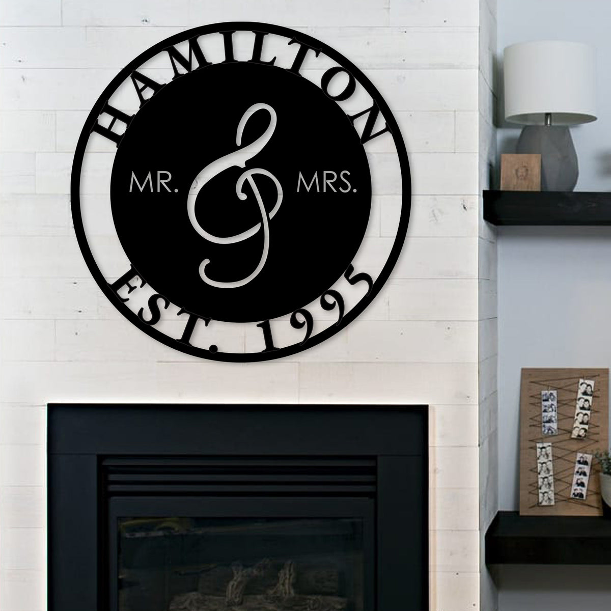 K&S Design Elements | Mr. & Mrs. Monogram Wall Art | Made in the USA ...