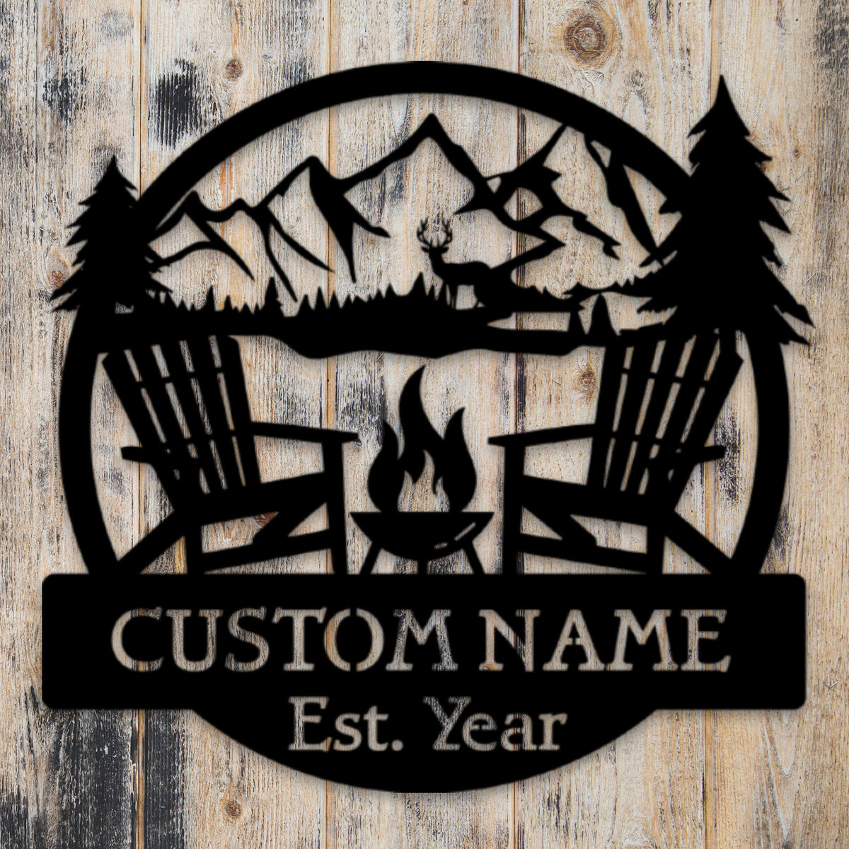 Custom Campfire Sign | Garden Art & Home Decor | Made in the USA | K&S ...