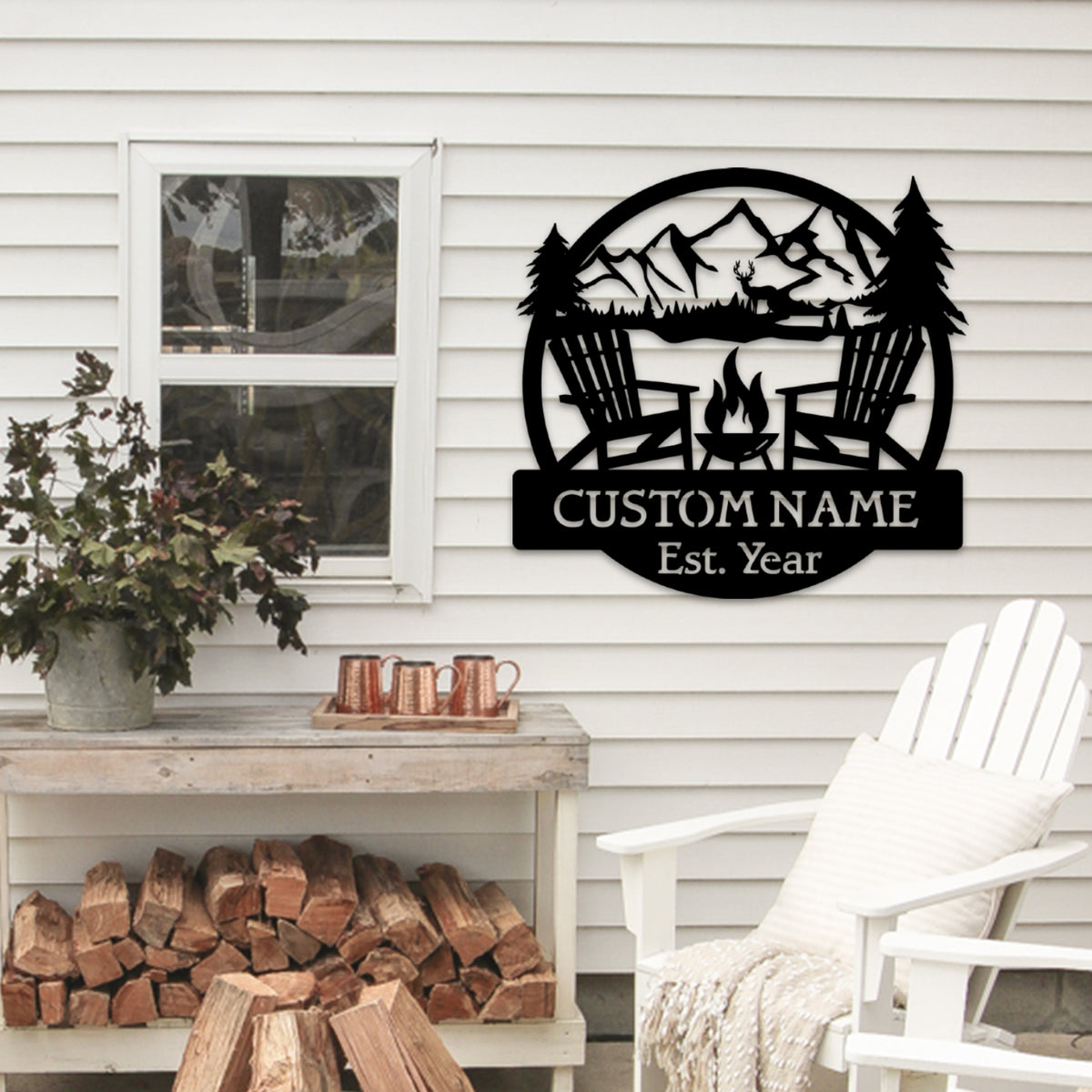 Custom Campfire Sign | Garden Art & Home Decor | Made in the USA | K&S ...