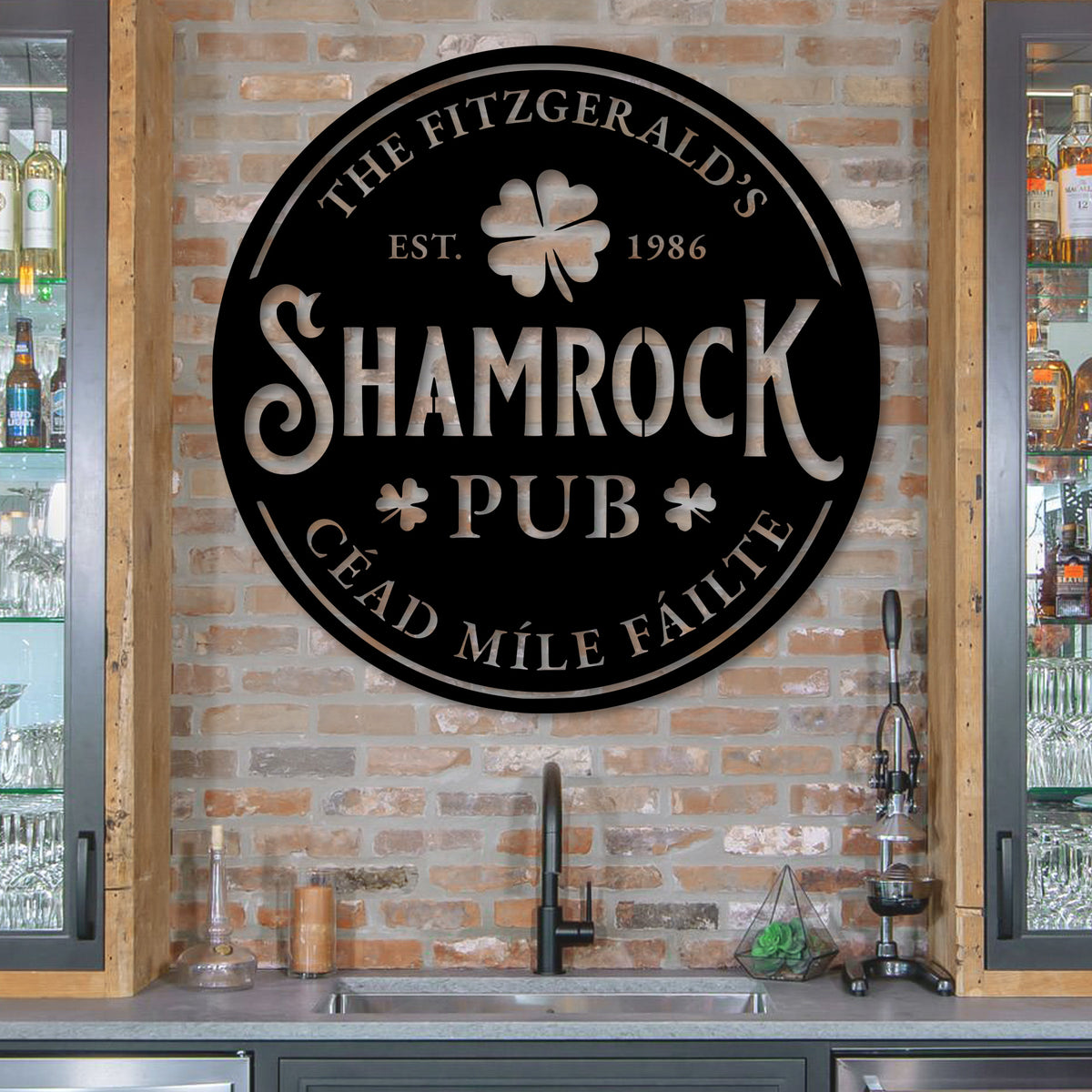 Custom Shamrock Pub Sign | Irish & Celtic Decor | Made In The USA | K&S ...