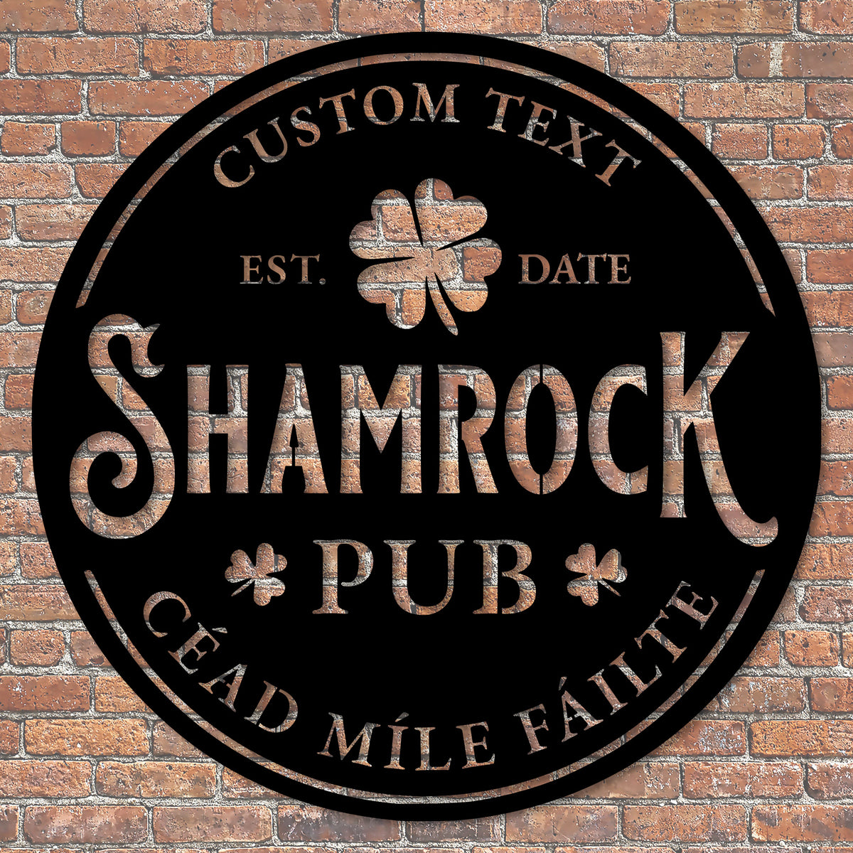 Custom Shamrock Pub Sign | Irish & Celtic Decor | Made In The USA | K&S ...