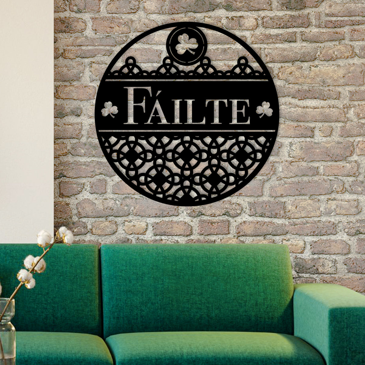 Failte Sign | Irish Welcome Wall Art | Home Decor | Made In The USA | K ...