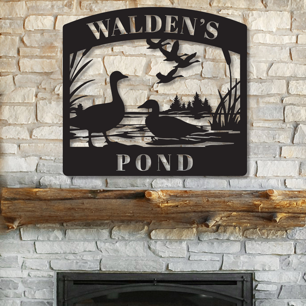 Custom Pond Metal Wall Decor | K&S Design Elements