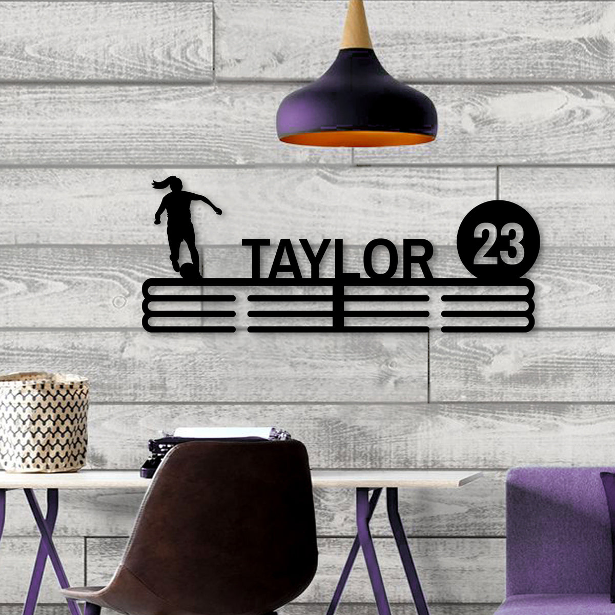 Custom Medal Hanger | Female Soccer Player | Made In The USA | K&S ...