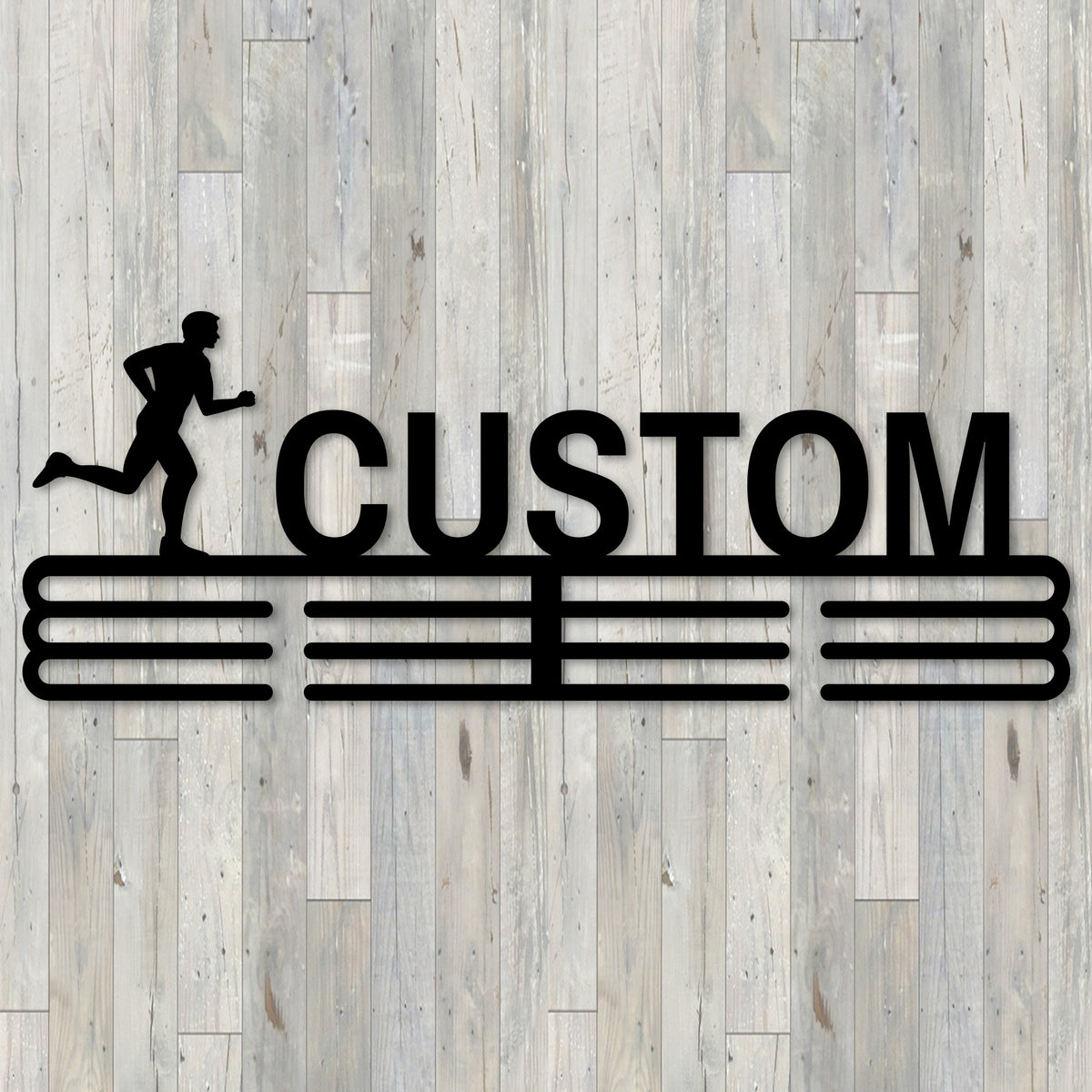Male Runner Custom Medal Hanger | K&S Design Elements