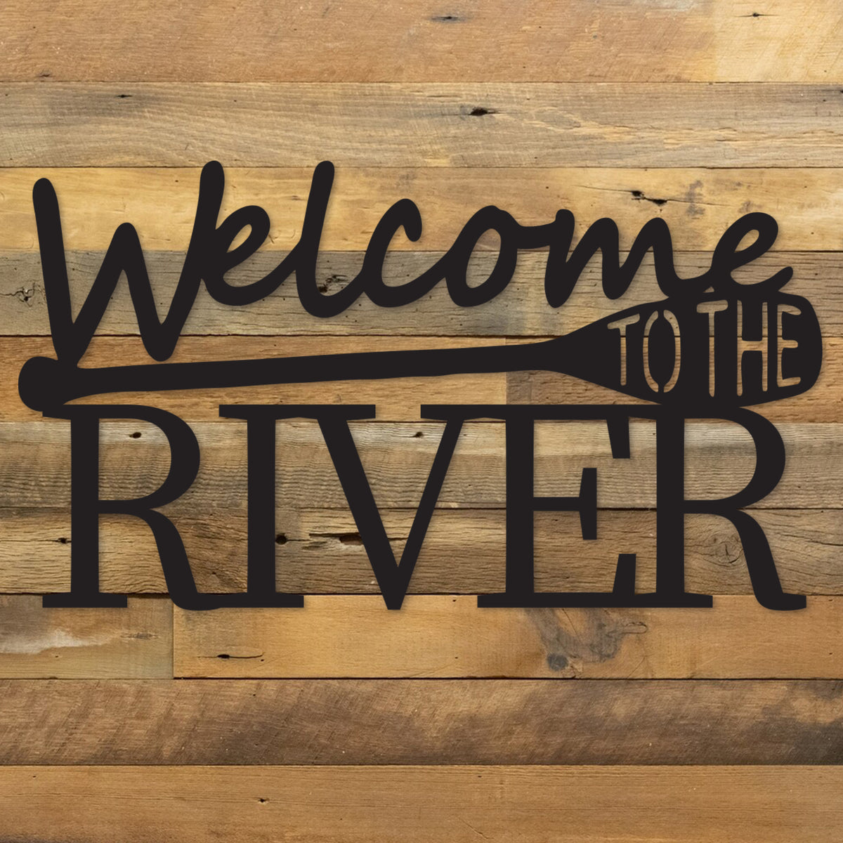 Welcome to the River Metal Sign | Wall Art & Decor | Made in the USA ...