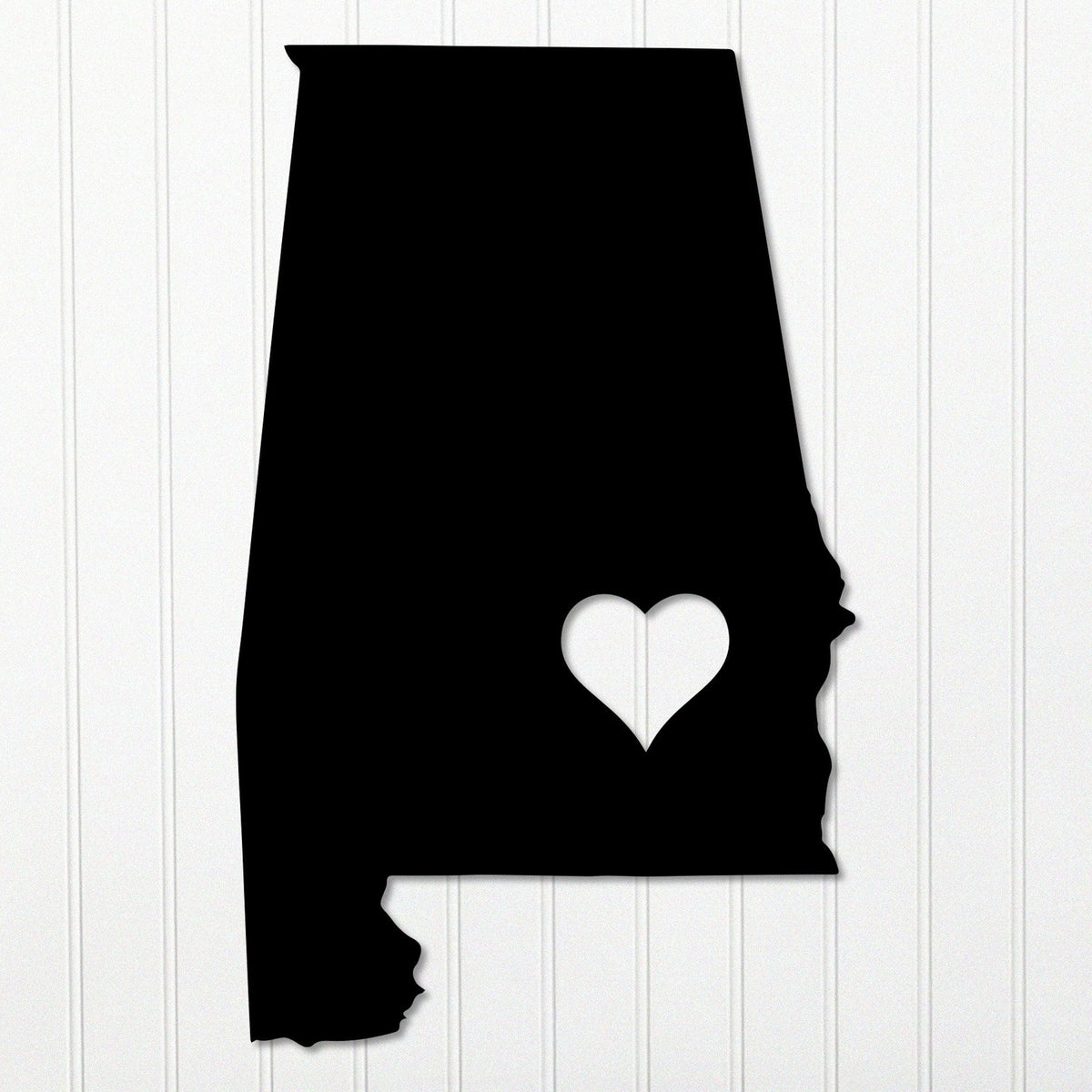 Alabama Heart Metal Wall Art | K&S Design Elements
