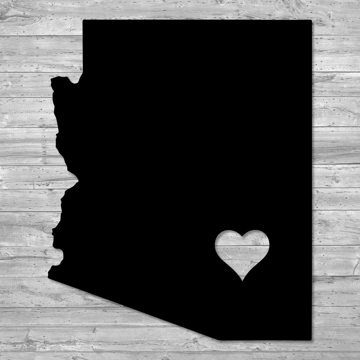 Arizona Heart Metal Wall Art | K&S Design Elements