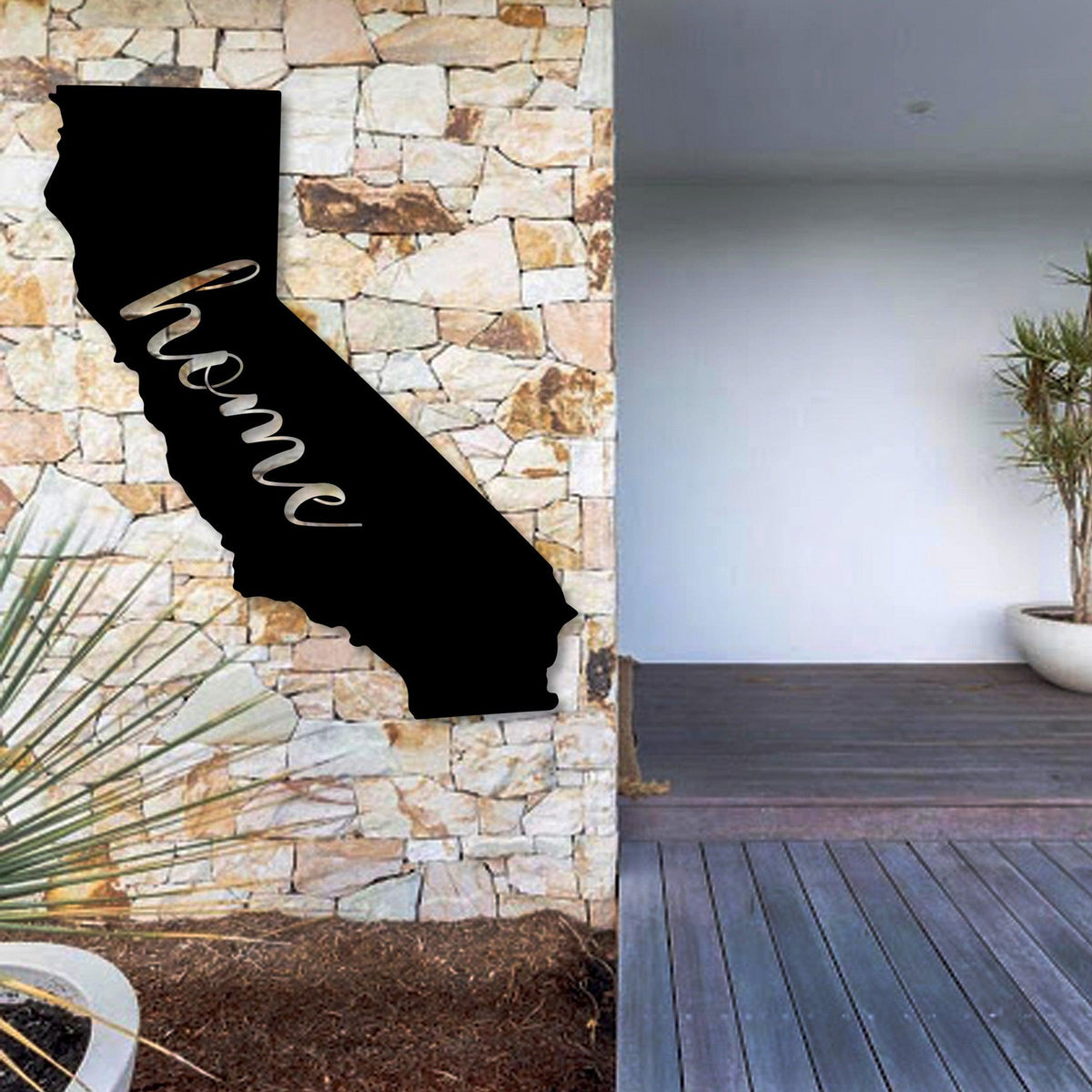California Home Metal Wall Art | K&S Design Elements