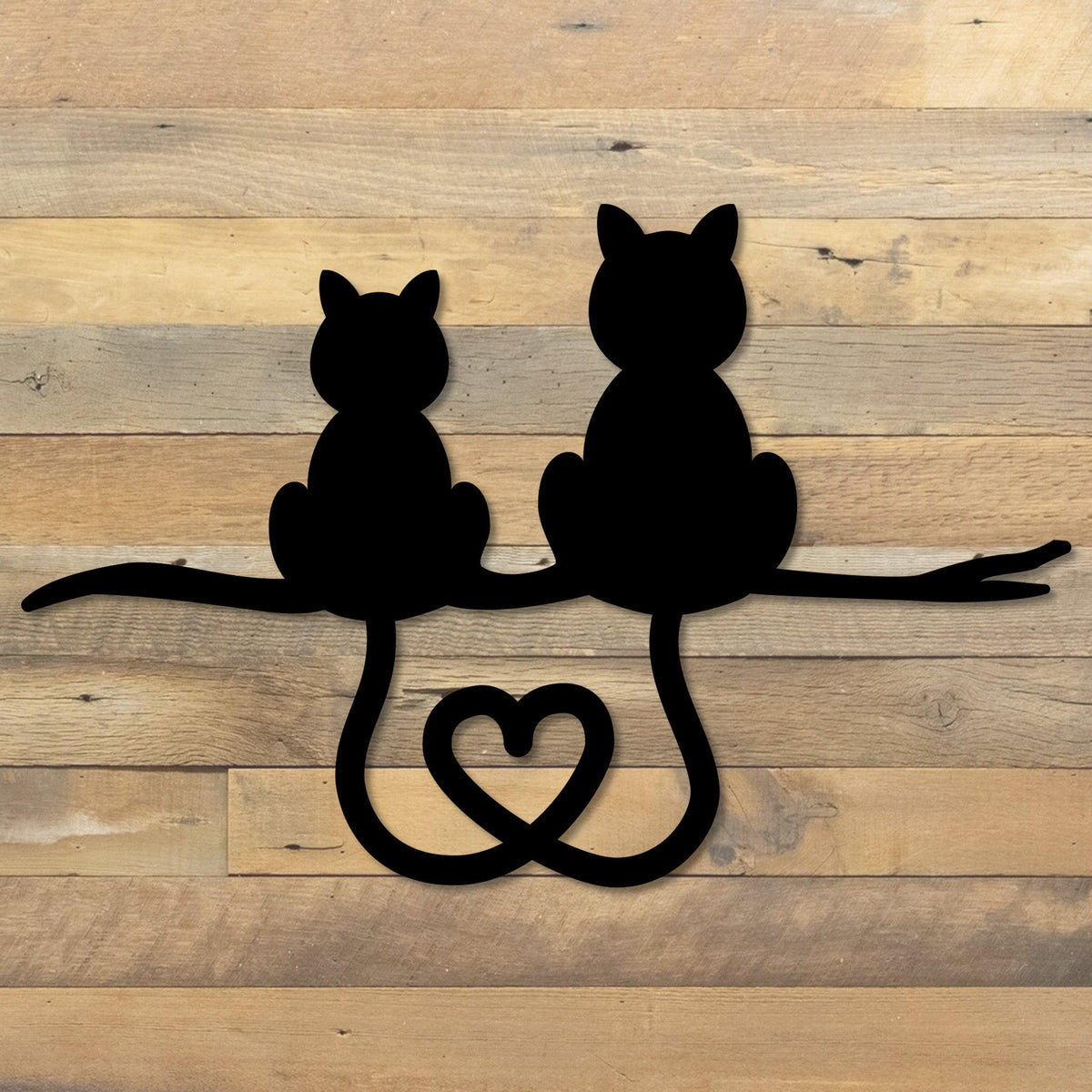 Cat Tails Heart Wall Art | Metal Art & Pet Decor | Made In The USA | K ...