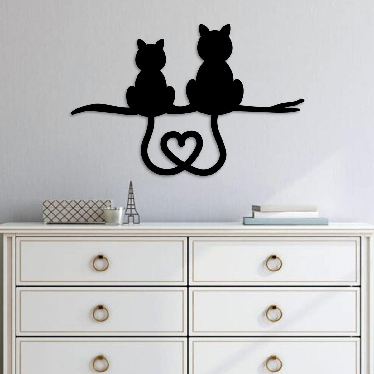 Cat Tails Heart Wall Art | Metal Art & Pet Decor | Made In The USA | K ...