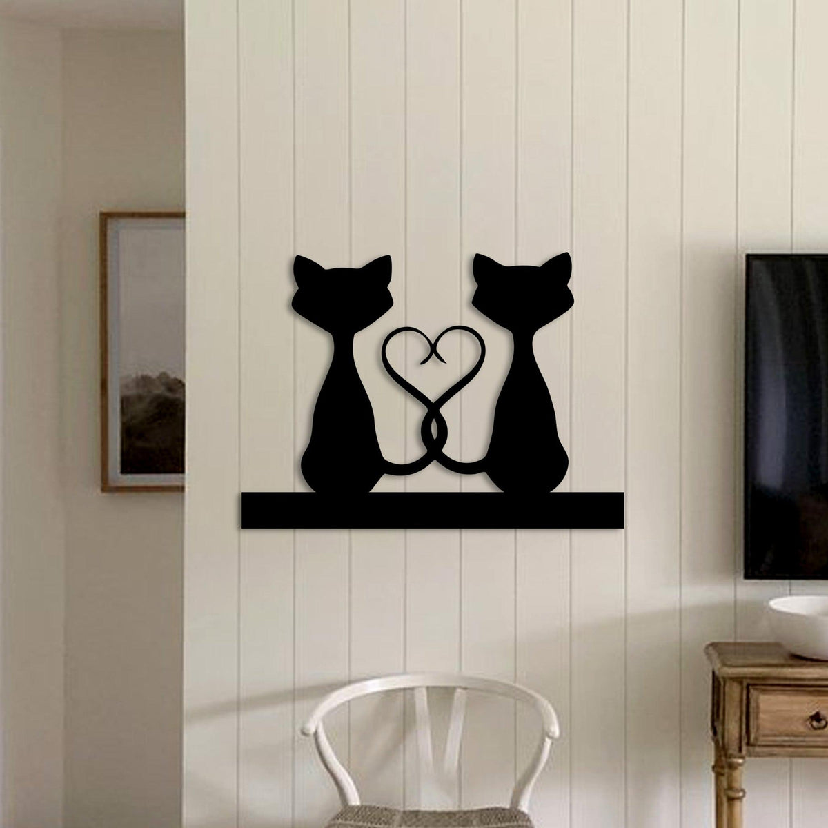 Cat Tails Heart Wall Art | Metal Signs & Pet Decor | Made In The USA ...