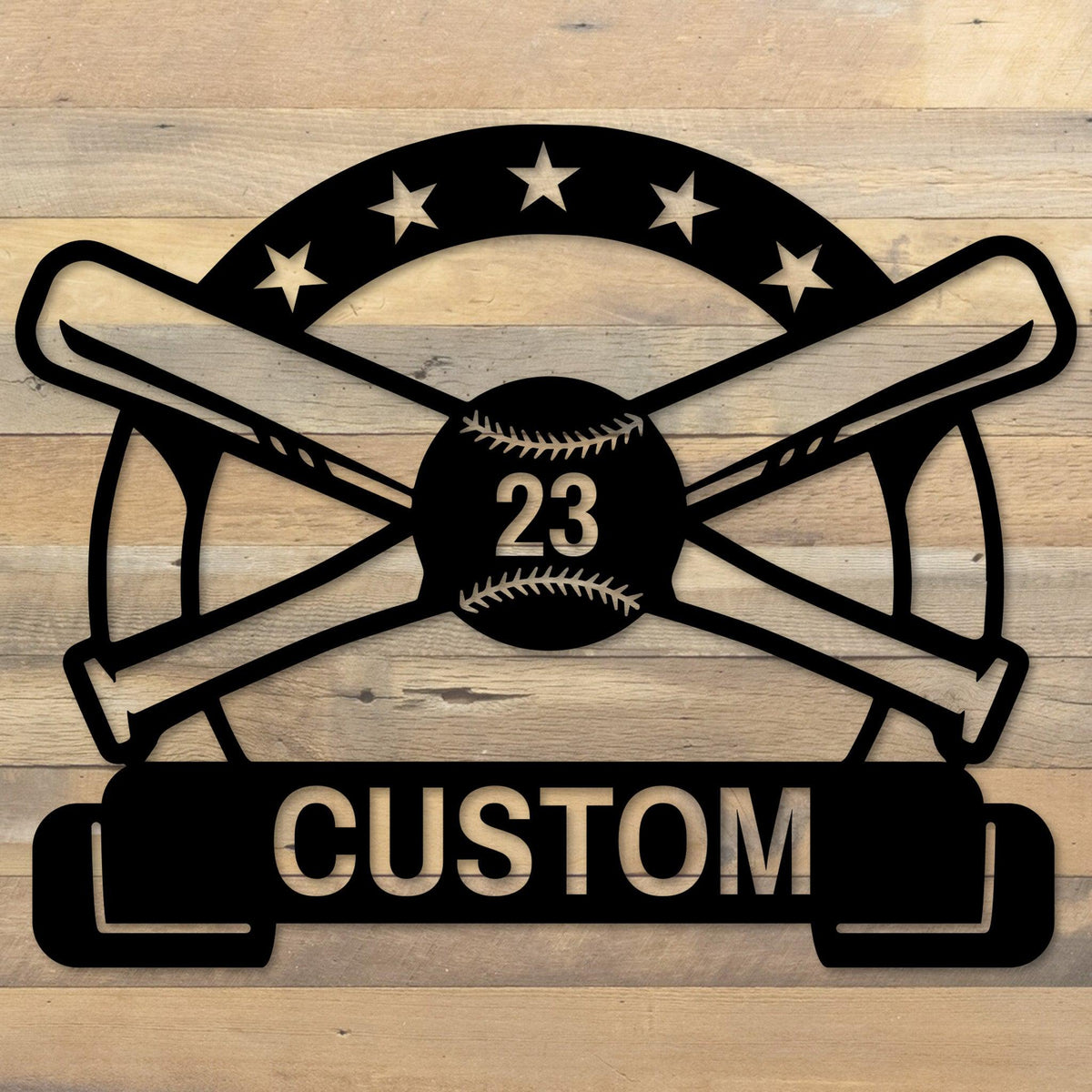 Custom Baseball All-Star Wall Art | Personalized Sports Signs | K&S ...