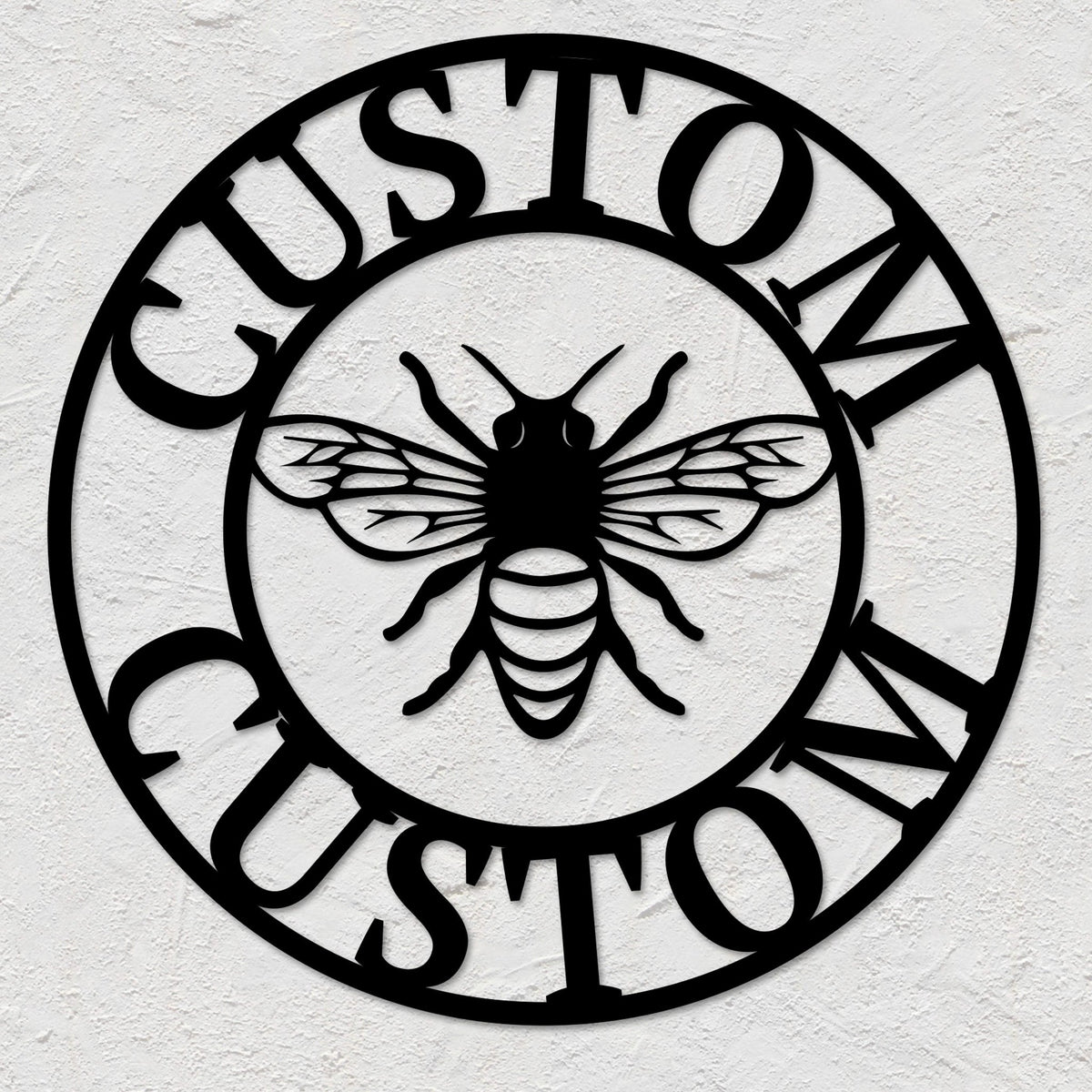 Custom Bee Sign | Metal Art For Your Home & Garden | Made In The USA ...
