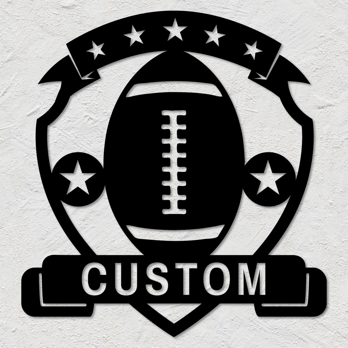 Sports Decor | Football Star Custom Metal Wall Art | Made in the USA ...