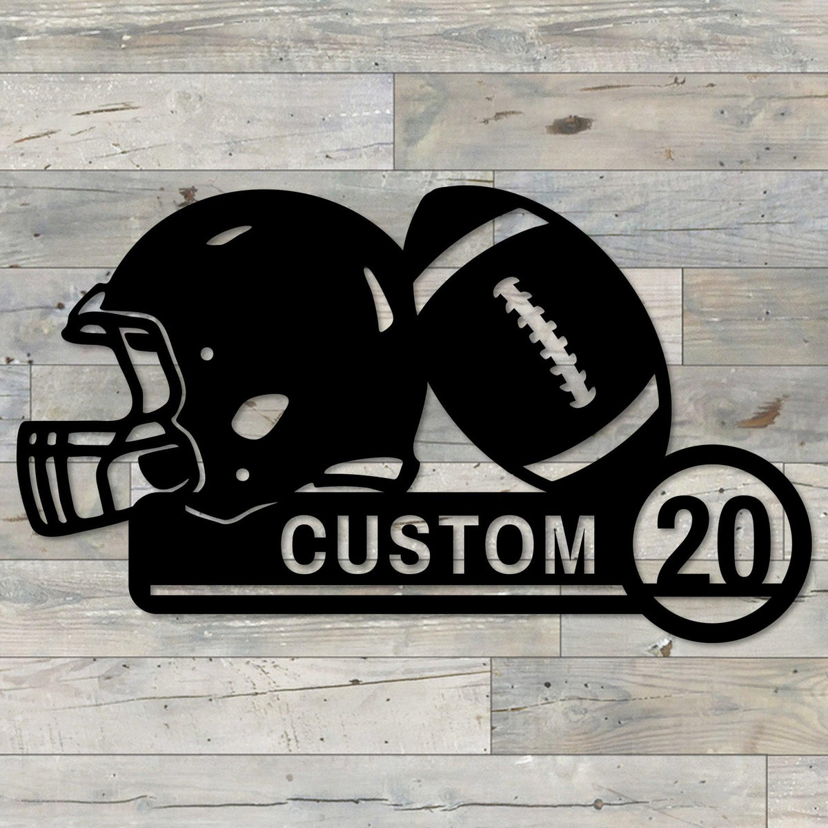Football Decor | Custom Metal Art | Made in the USA | K&S Design Elements