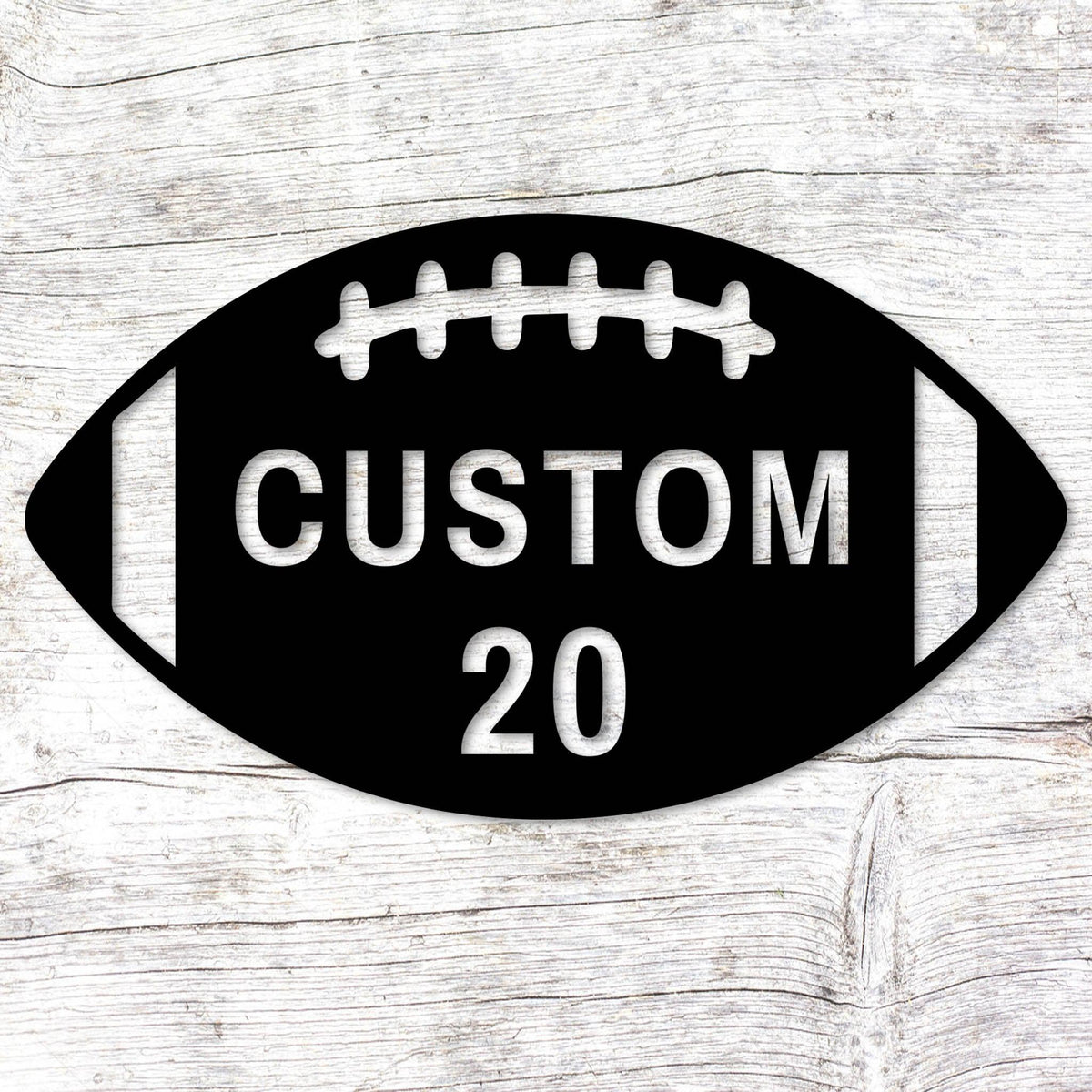 Custom Football Decor | Personalized Metal Wall Art | Made In The USA ...