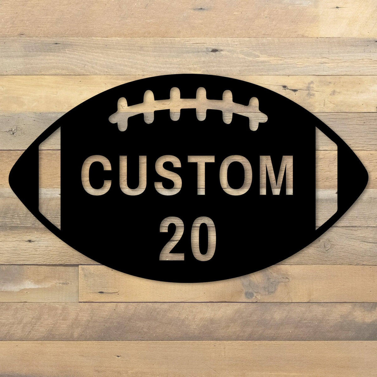 Custom Football Decor | Personalized Metal Wall Art | Made In The USA ...