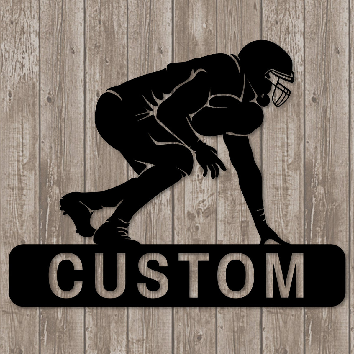 Football Decor | Custom Metal Sports Art | Made In The USA | K&S Design ...